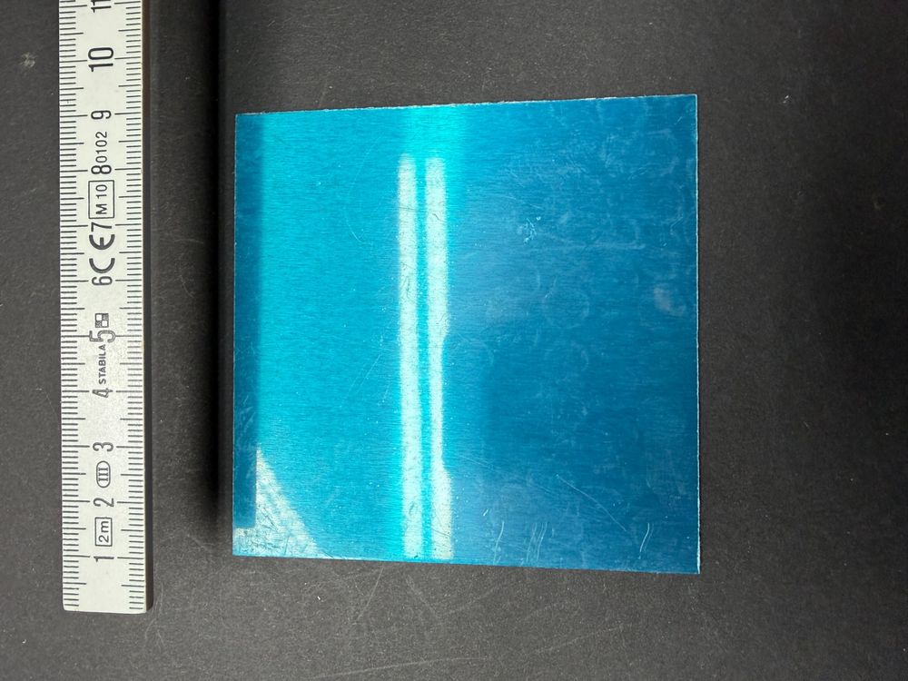 Magnesiumplatte 100 x 100 x 1 mm, 18 g Originalverpackt (Gebraucht) in ...