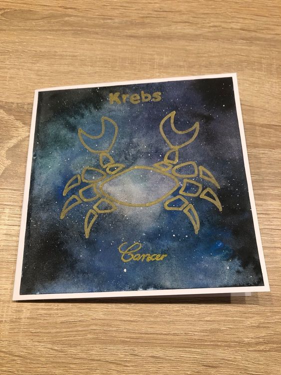 Handgemachte Geburtstagskarte Sternzeichen Krebs (Neu und originalverpackt) in Hitzkirch für CHF ...