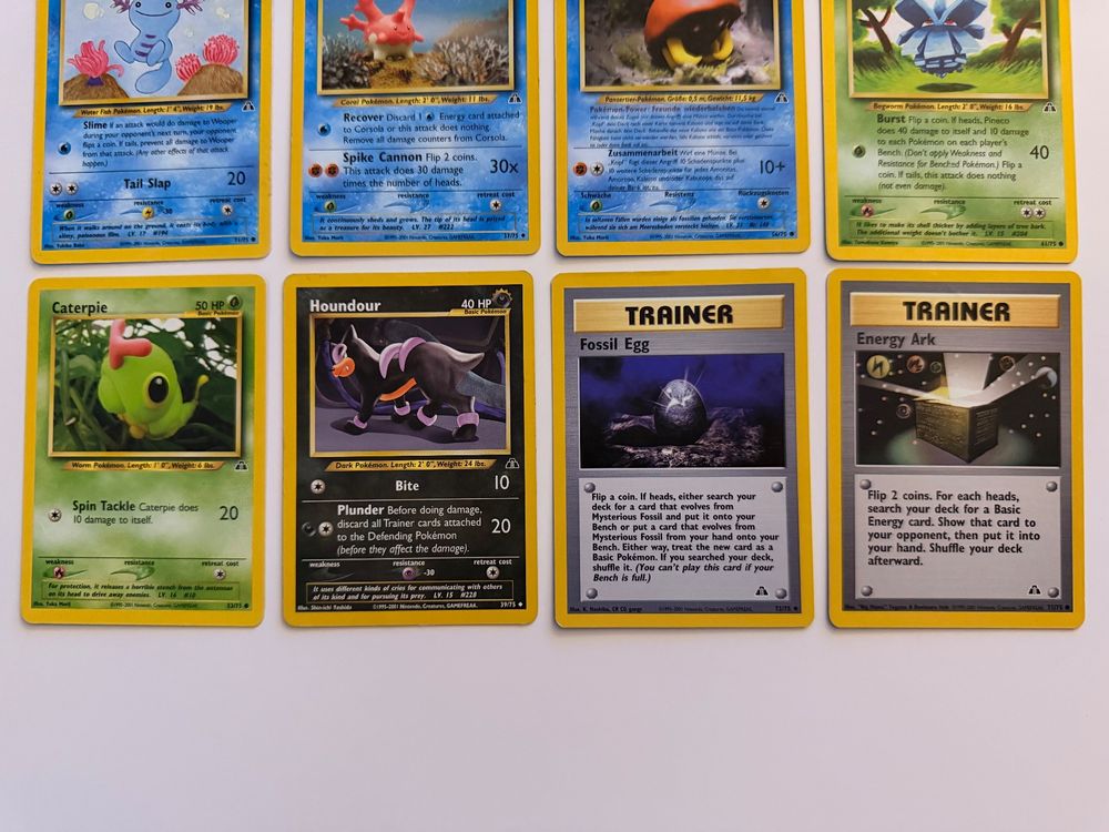 Neo Discovery 12 Pokémon Karten Bundle WOTC 2001 Vintage (Gebraucht) in ...