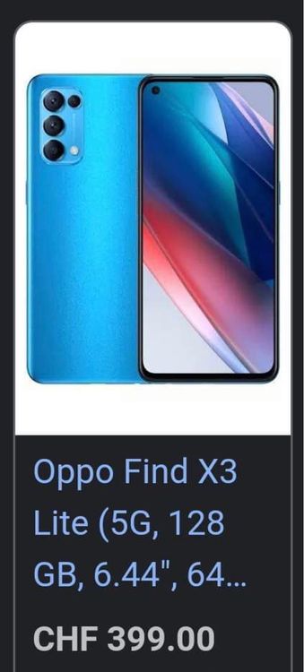 Oppo find x3 128GB 5G | Kaufen auf Ricardo