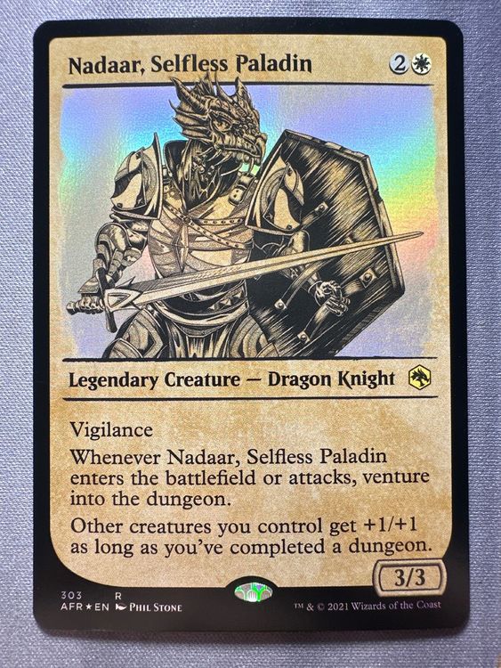 Nadaar, Selfless Paladin FOIL Variant 303 Forgotten Realms | Kaufen auf ...