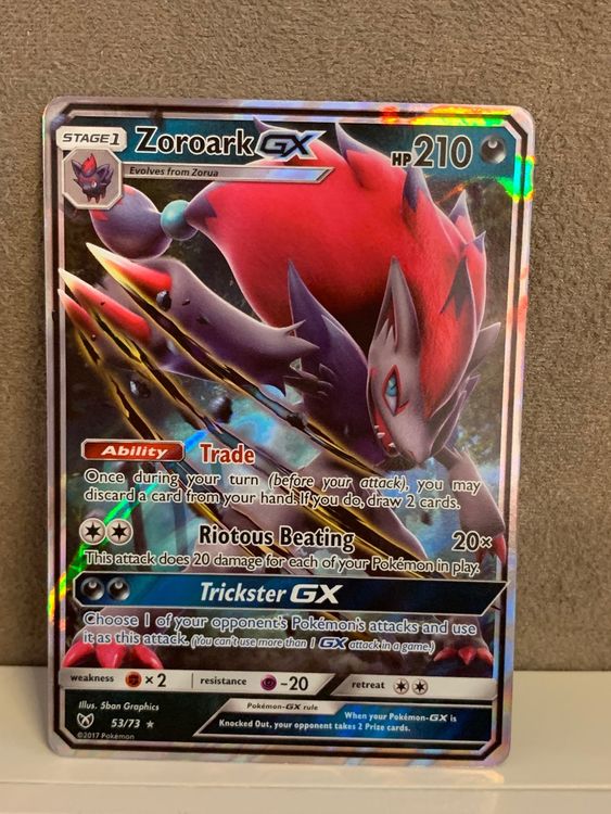 Zoroark GX ENG Shining Legends Pokemon 53/73 (Gebraucht) in Fislisbach ...