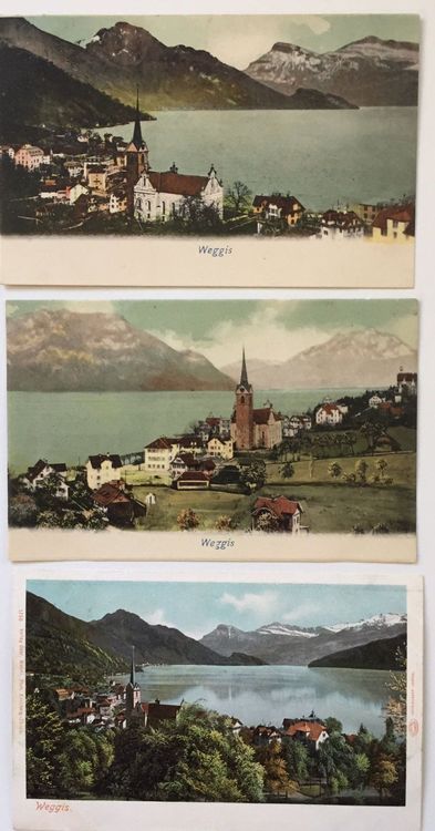 3 AK Weggis um 1900 | Kaufen auf Ricardo