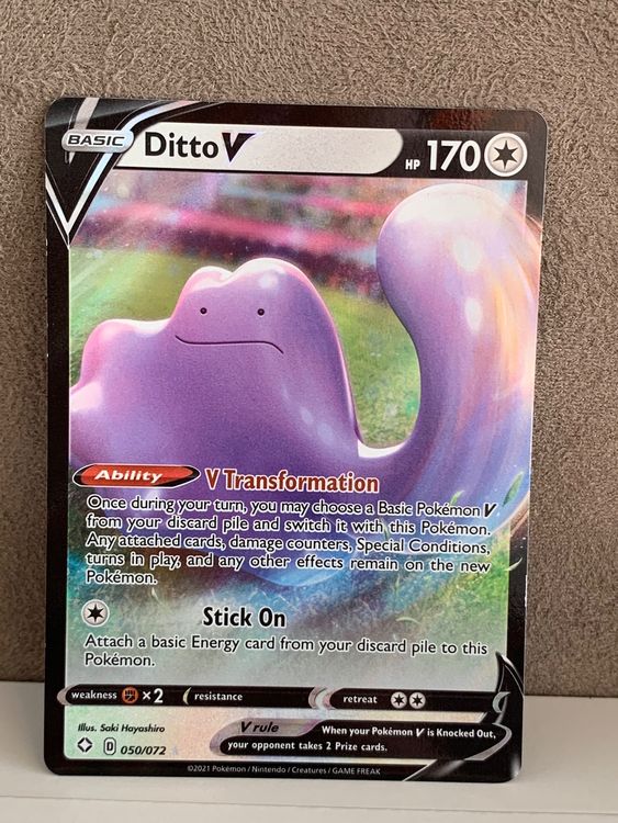 Ditto V ENG Shining Fates Pokemon 050/072 (Gebraucht) in Fislisbach für ...