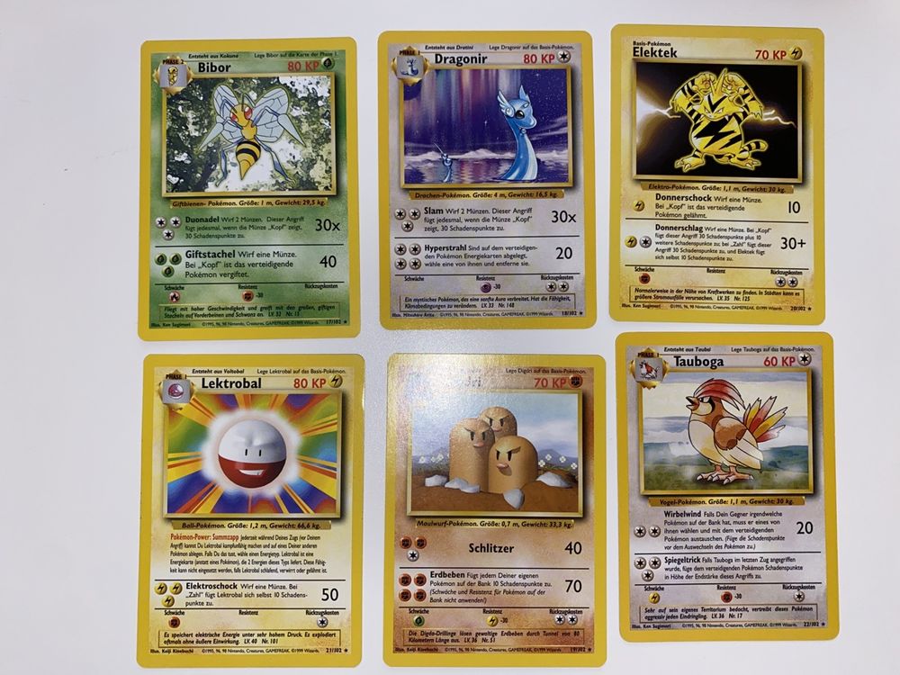 Pokémon Base Set 6 Rares Bibor, Dragonir,… (Gebraucht) in Einsiedeln ...