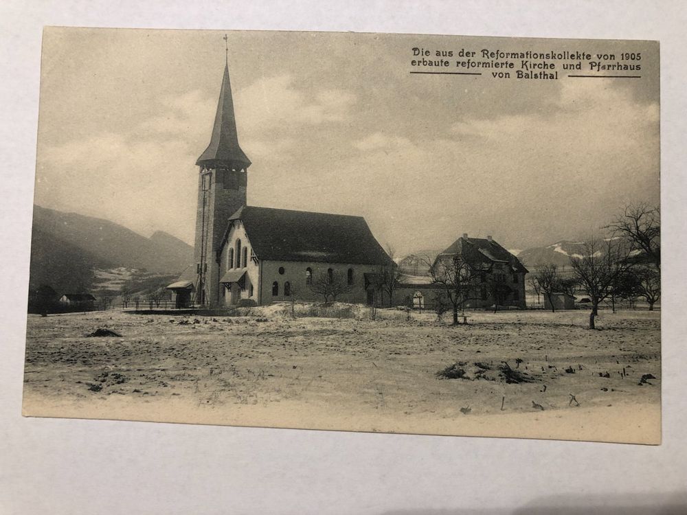 Kirche und Pfarrhaus von Balsthal (Kollekte 1905) (Gebraucht) in ...