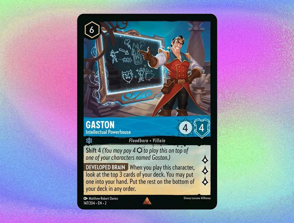 Lorcana Floodborn - GASTON - 147/204-EN-2- Holo Foil | Kaufen auf Ricardo