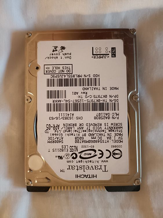 Hdd -2,5 IDE 60GB | Kaufen auf Ricardo
