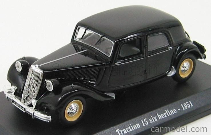 Citroën Traction Avant 15 Six 1951 schwarz 1:43 von Hachette (Neu und originalverpackt) in ...