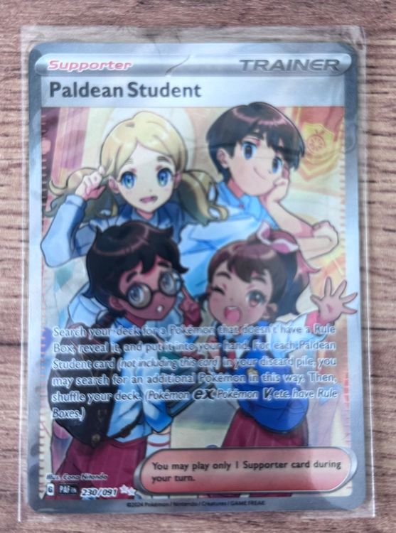 Paldean Student FULL ART 230/091 Pokemon Paldean Fates PAF | Kaufen auf ...