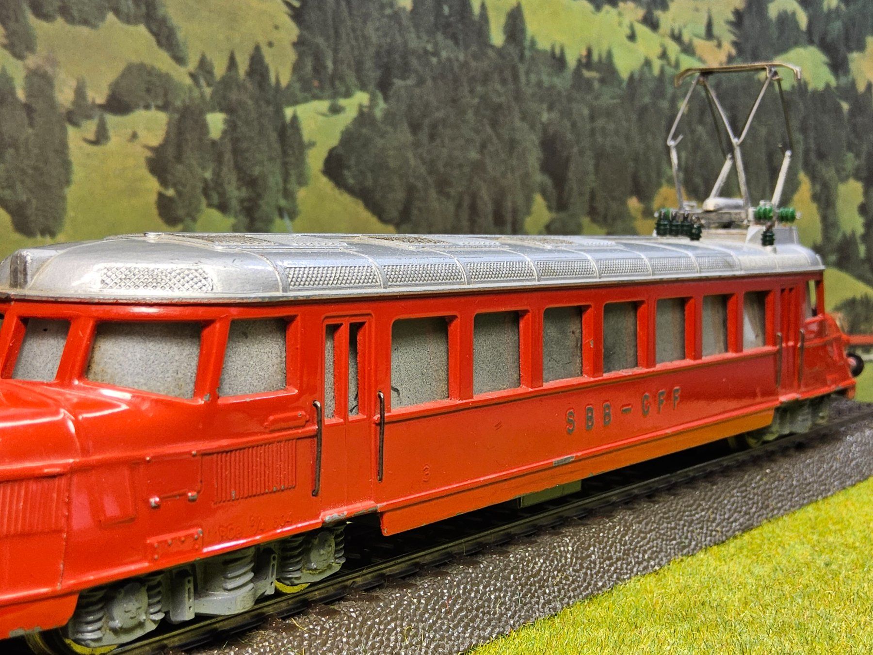 HAG 100 __ SBB Triebwagen RCe 2/4 __ Roter Pfeil __ Spur H0 (Defekt) in ...