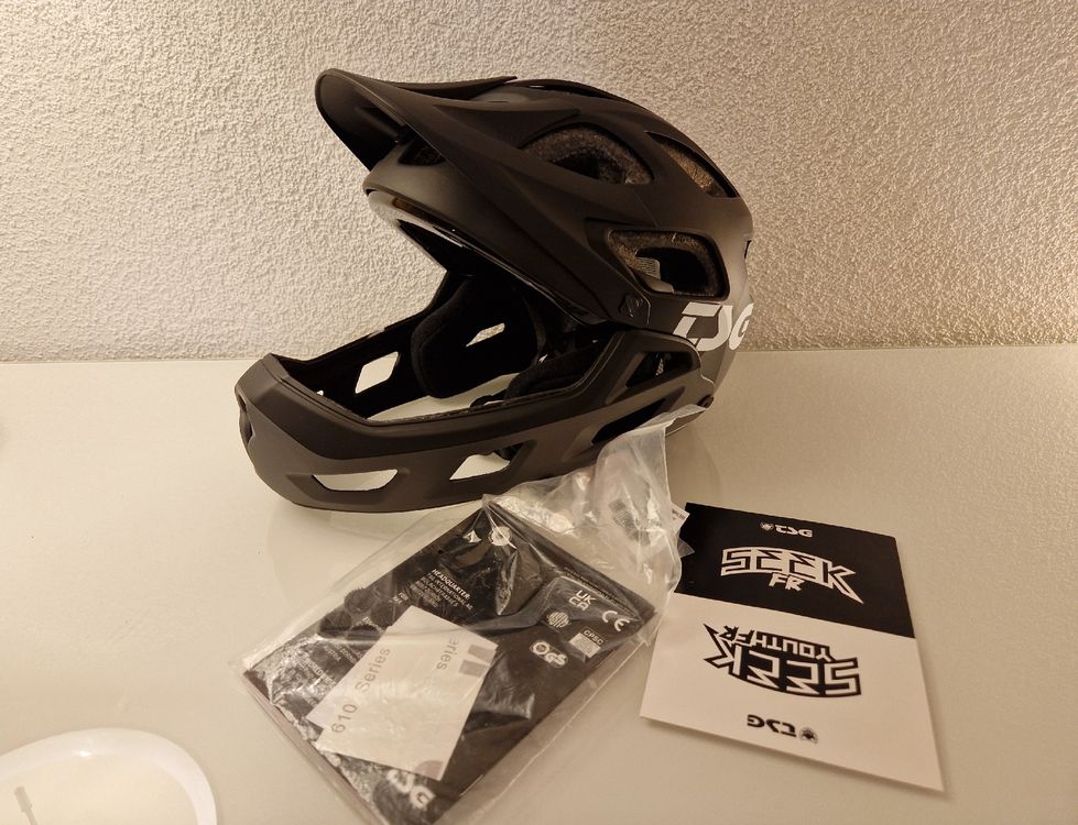 TSG SEEK FR GRAPHIC DESIGN MTB-Helm Vollvisierhelm Gr. XS (Neu und ...