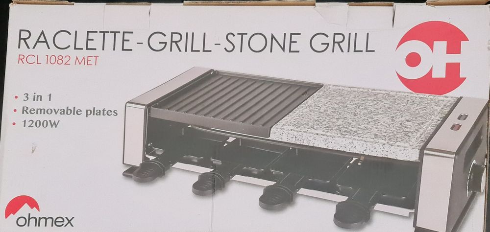 New Raclette - Grill - Stone Grill for 8 persons (Neu und ...