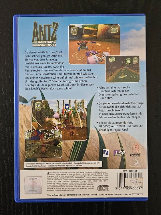 Antz Extreme Racing (PS2) (Gebraucht) in Zürich für CHF 4 – mit Lieferung auf Ricardo kaufen