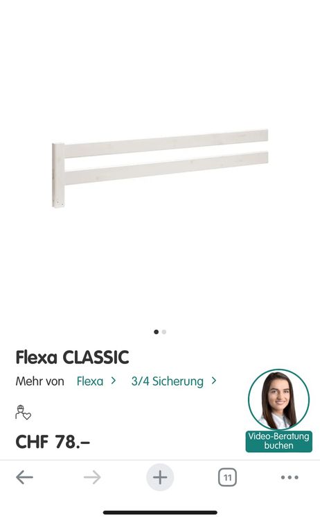 3/4 Absturzsicherung, Absperrung zu Flexa Bett | Kaufen auf Ricardo 3/4 Absturzsicherung, Absperrung zu Flexa Bett | Kaufen auf Ricardo
