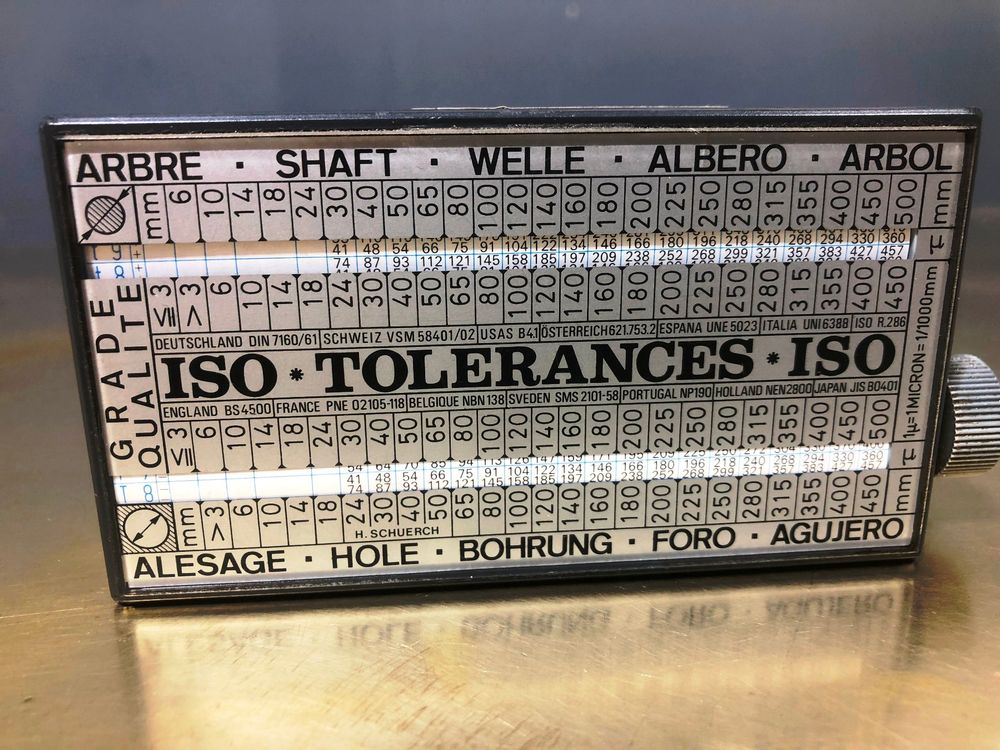Tolerator, Iso Toleranzschlüssel Zum Ermitteln von Toleranzw (Defekt ...
