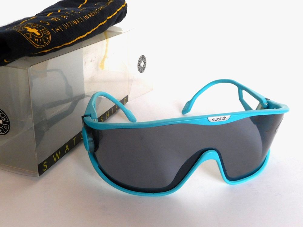 Swatch SHIELD Sonnenbrille Alpina 80er 90er Vintage türkis | Kaufen auf ...