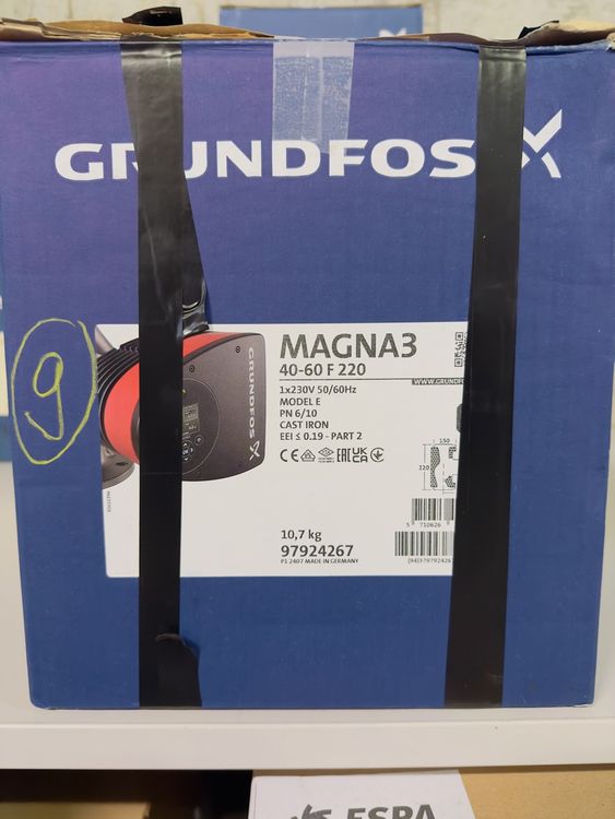 Grundfos MAGNA3 40-60 F 220 Umwälzpumpe Neu (Neu und originalverpackt ...