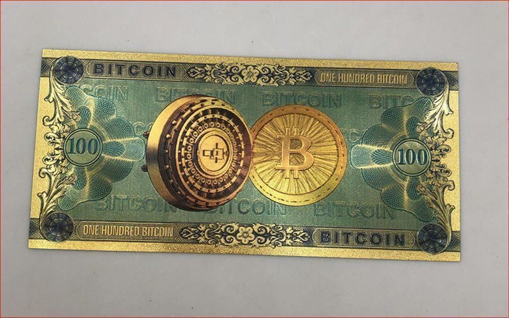 Bitcoin Banknote echt vergoldet (100 BC) | Kaufen auf Ricardo