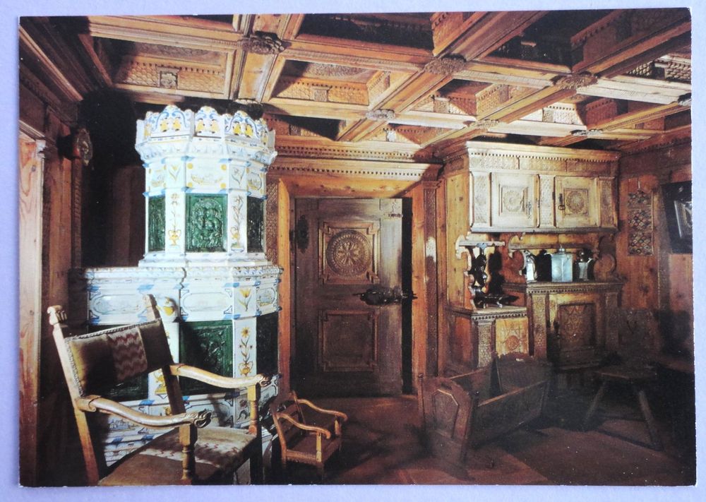 Engadiner Museum, St. Moritz, Stube der Familie à Marca (Gebraucht) in ...