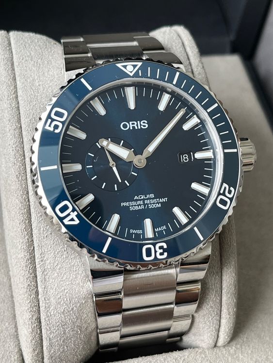 ORIS Aquis Small Second Date Fullset mit Garantie | Kaufen auf Ricardo