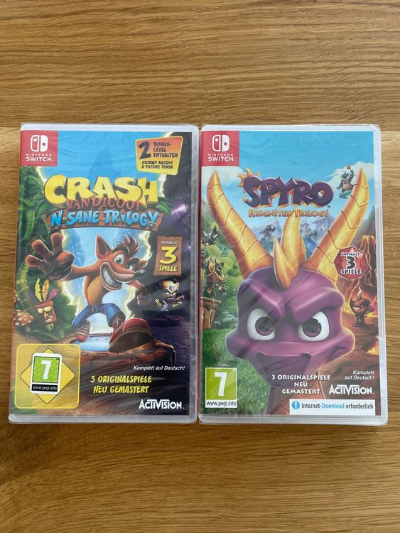 Crash Bandicoot & Spyro Trilogies | Kaufen auf Ricardo