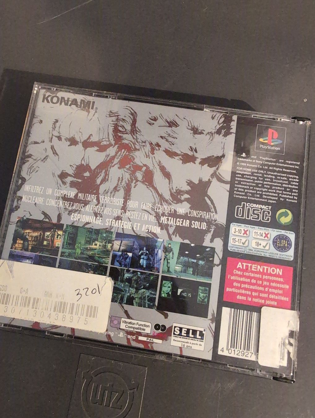 Metal Gear Solid Ps1 Edition Originale Rare Et Cool Gebraucht In Fontainemelon Für Chf 56