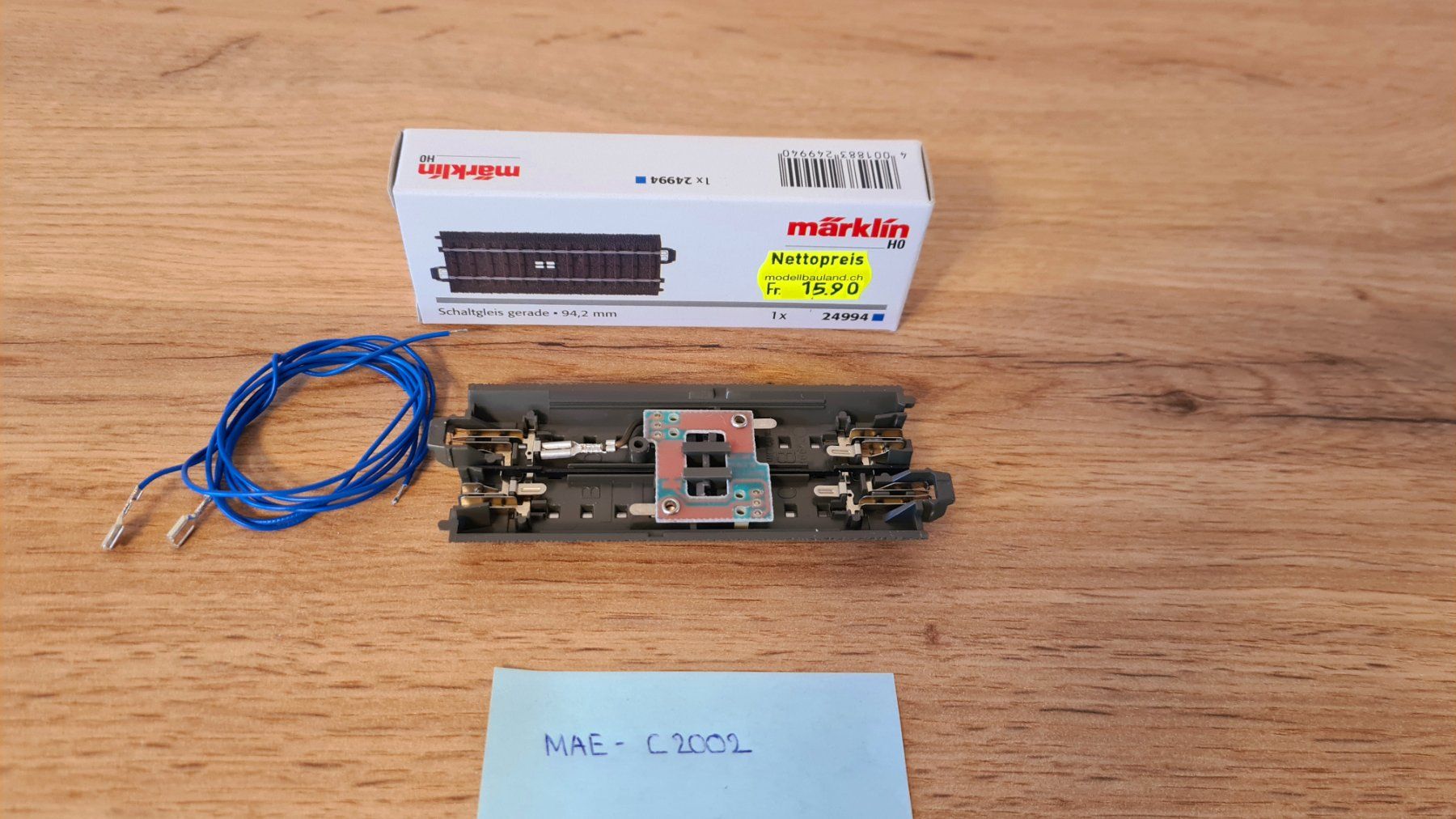 Märklin H0, 1x Schaltgleis gerade 24994 (MAE-C2002) (Gebraucht) in ...