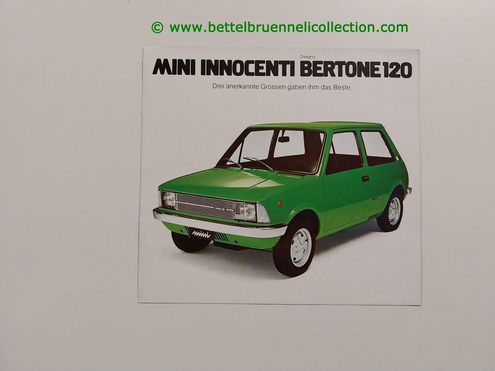 Innocenti Mini Bertone 120 Prospekt deutsch (Gebraucht) in Weingarten ...