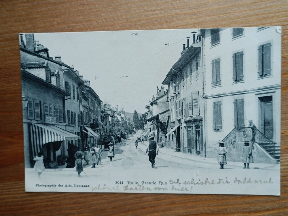 Alte PK / Rolle - Grande Rue / Belebt ca. 1905 (Gebraucht) in Brugg AG ...