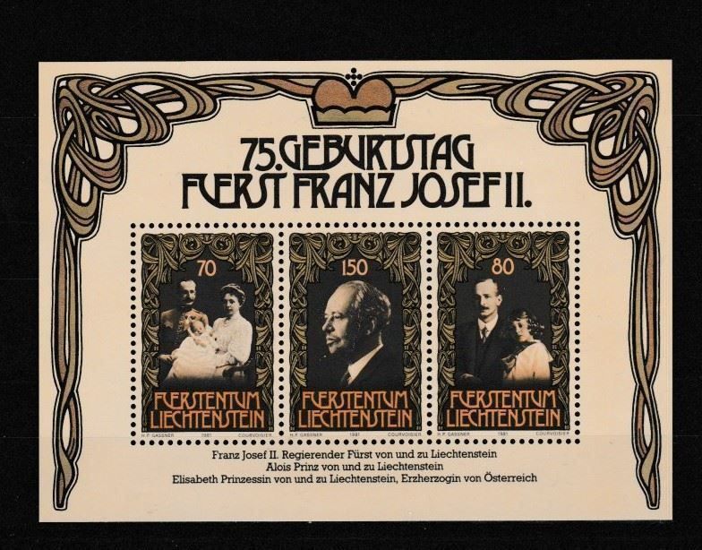 75. GEBURTSTAG FÜRST FRANZ JOSEF ll. (Neu (gemäss Beschreibung)) in für ...