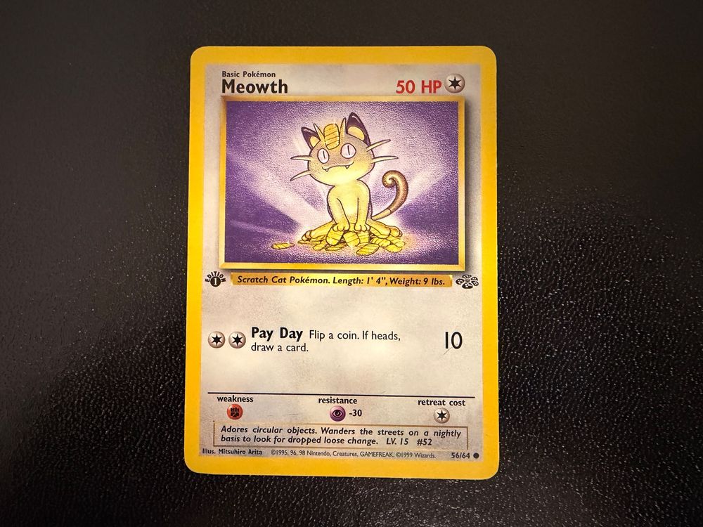 1. Edition Meowth 56/64 Jungle 1999 (Gebraucht) in Luzern für CHF 5.5 ...