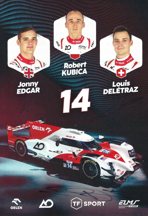 Autogrammkarte Edgar/Kubica/Deletraz, ELMS 2024 (Gebraucht) in Aarburg ...