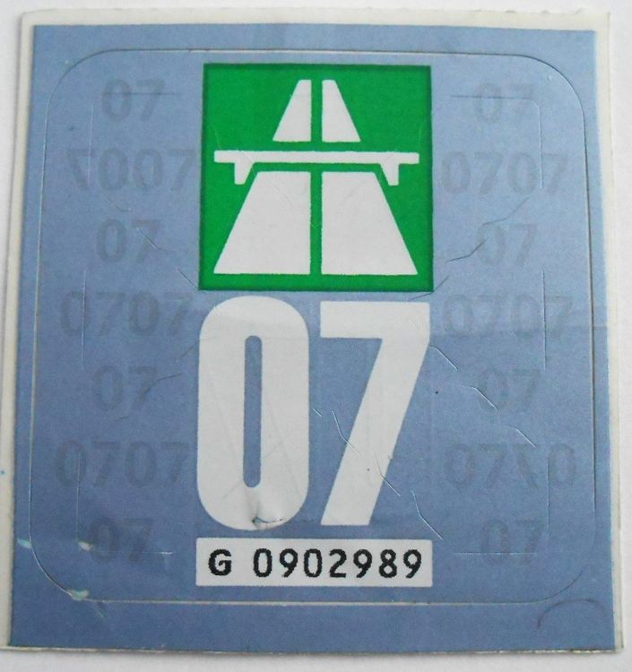 Vignette 2007 Autobahnvignette 07 Originalträger gebraucht | Kaufen auf ...