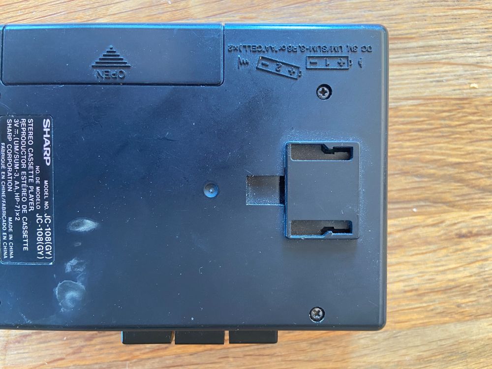 Walkman Vintage Sharp X-Bass Stereo Cassette Player JC 108 (Gebraucht ...