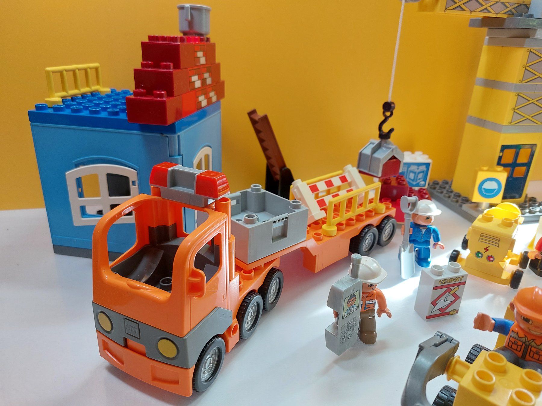 LEGO Duplo 4988 Grossbaustelle - Baustelle mit Kran, Bagger (Gebraucht ...