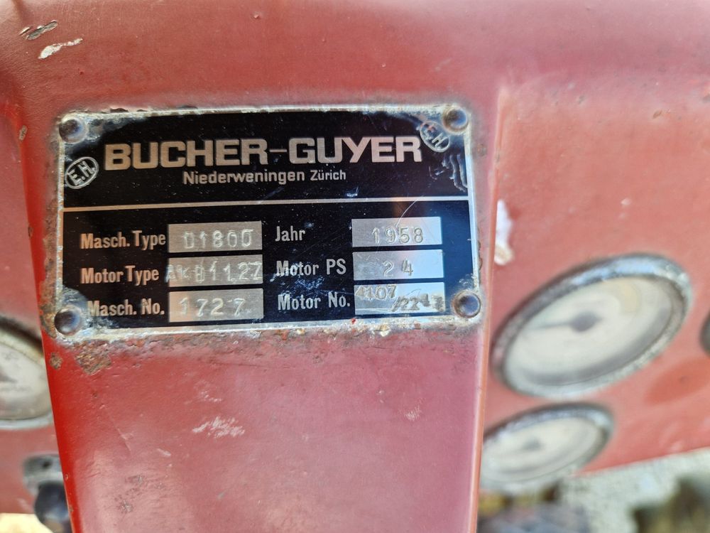 Bucher D 1800 (Gebraucht) in Böbikon für CHF 2250 – nur Abholung auf ...