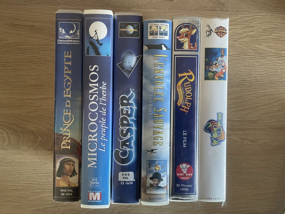 K7 VHS : Space Jam Rudolph Microcosmos Casper Prince d’Egypt | Acheter ...