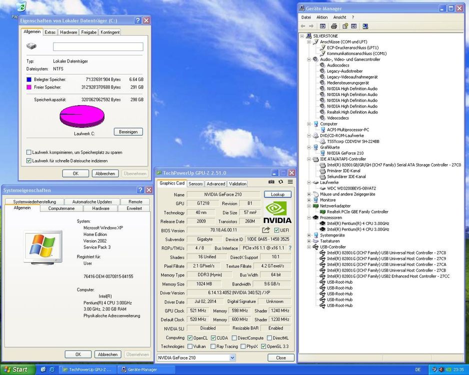 Desktop PC Pentium 4 3.00GHz, 2GB, Nvidia, Windows XP 32Bit | Kaufen ...