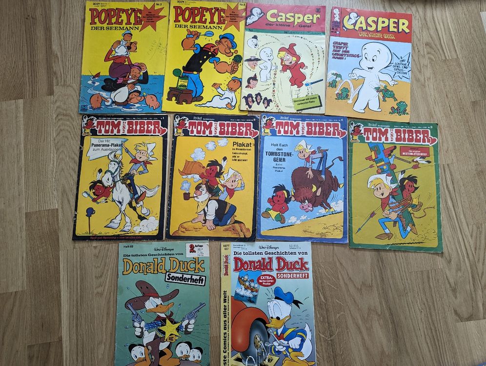 Diverse Comics, Popeye, Tom & Biber, Donald Duck, Casper (Gebraucht) in ...