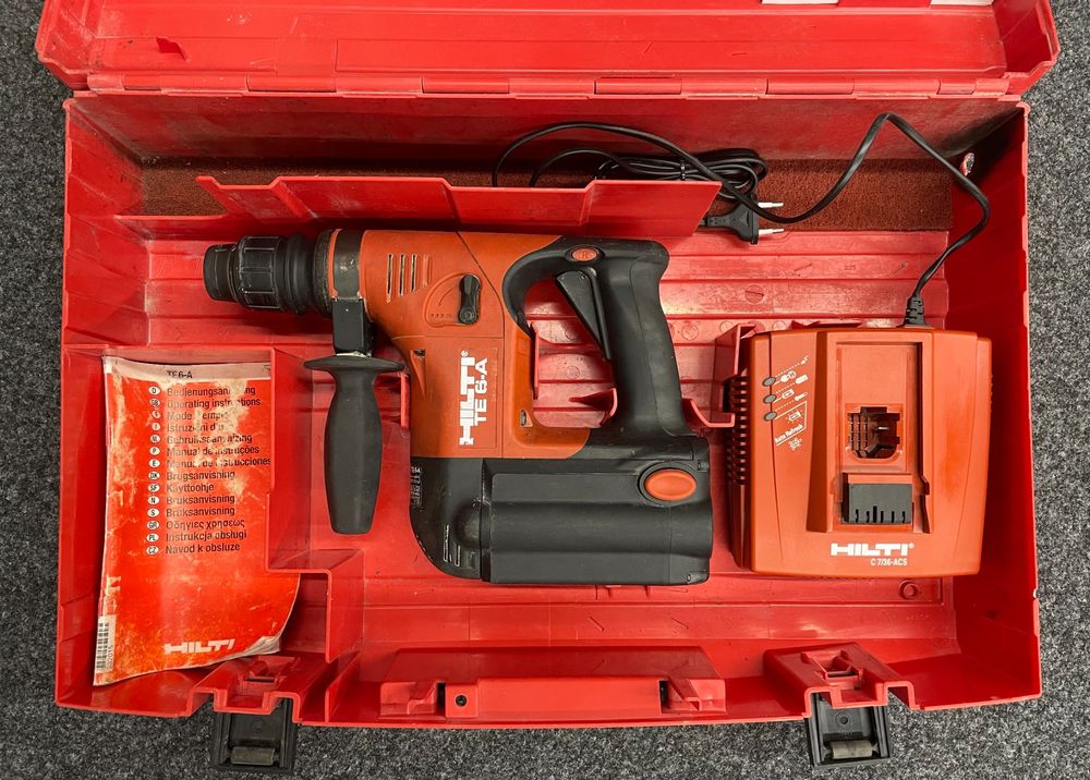 Hilti TE 6-A Bohrhammer, Bohrmaschine, Akku Ladegerät Koffer (Gebraucht) in Hünenberg für CHF ...