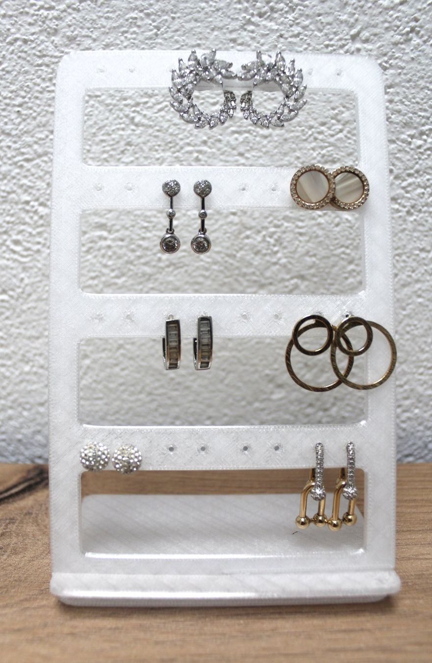 Ohrringe Display / Halter 16 Paare, Schmuckständer Neu Weiss (Neu ...