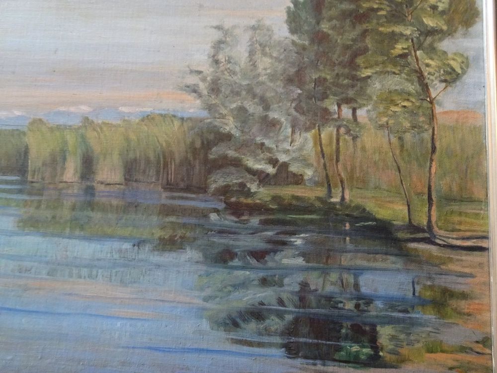 H.Knecht Seelandschaft Bodensee? Oelbild signiert 1925 | Kaufen auf Ricardo