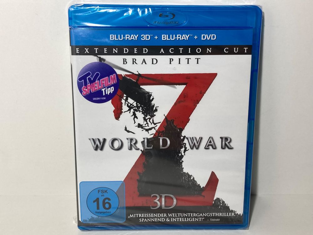 World War Z Blu Ray 3D OVP (Neu und originalverpackt) in Wilderswil für CHF 7.9 – mit Lieferung ...