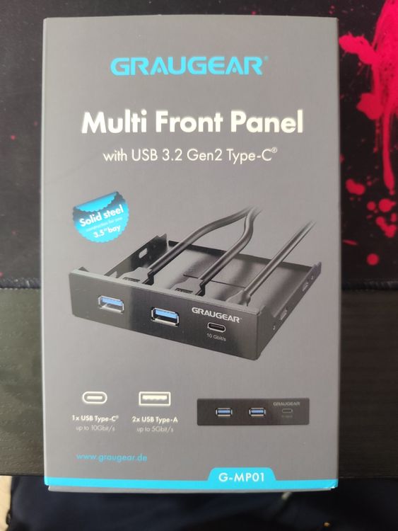 Graugear Multi Front Panel USB 3.2 Type C (Neu und originalverpackt) in ...