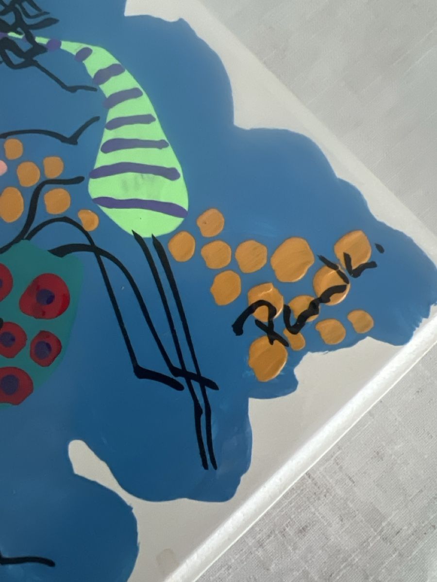 Boîte unique peinte par l’artiste Paula Ordóñez (Neuf (Voir description ...