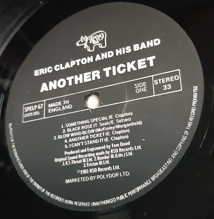 Eric Clapton Another Ticket | Kaufen auf Ricardo
