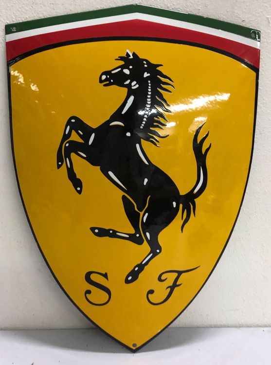 Grosse Ferrari Email Schild | Kaufen auf Ricardo