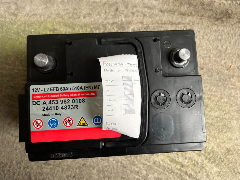 Autobatterie FIAMM 12V 60AH 510A EFB (Gebraucht) in Lützelflüh-Goldb ...