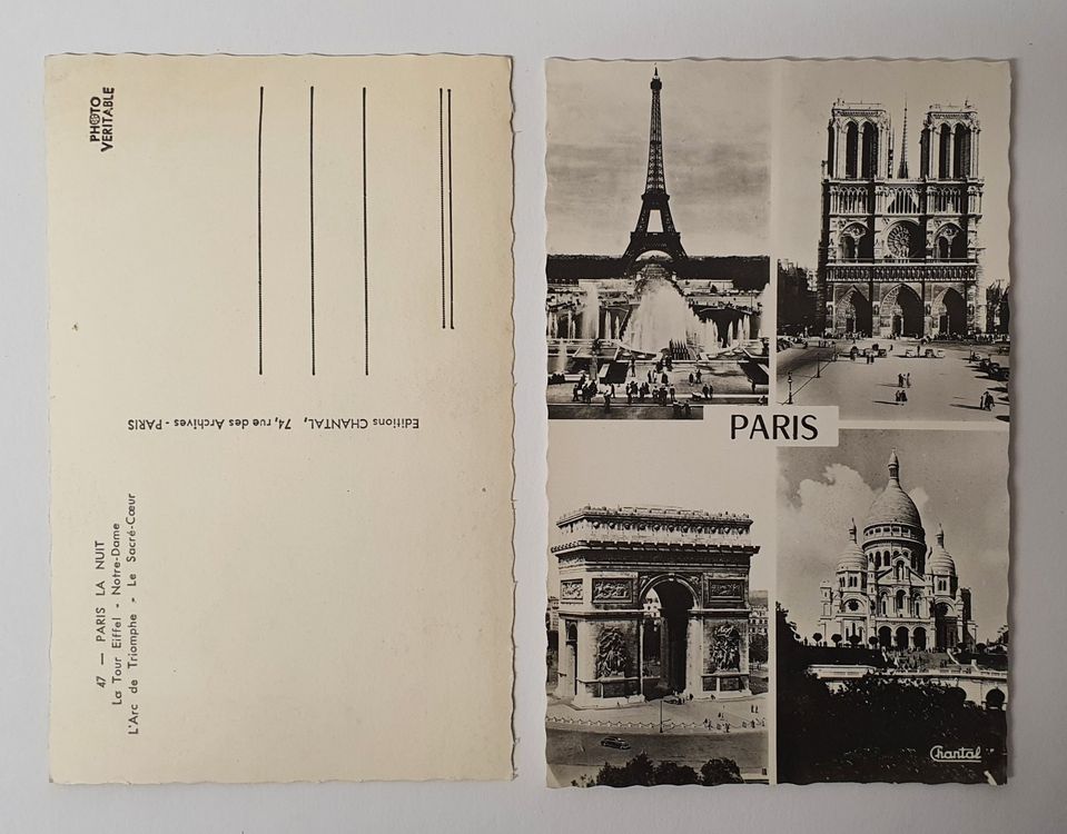 Postkarten von Paris SW 50-60gr Jahre / 28 (Neu (gemäss Beschreibung ...